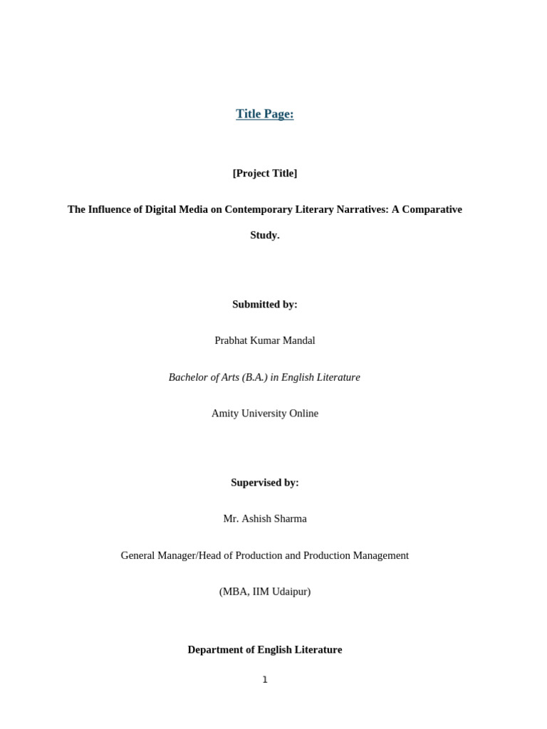 Thesis Draft | PDF | Narrative | Qualitative Research