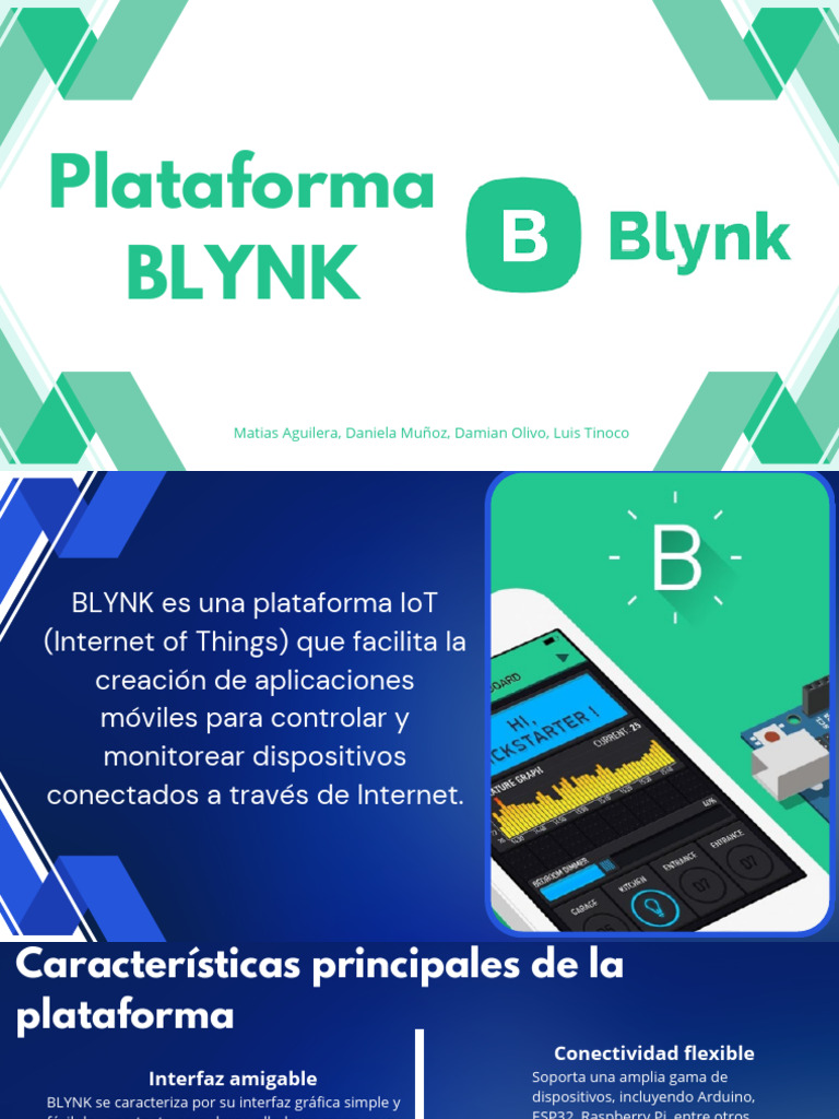 Plataforma BLYNK | PDF | Internet de las Cosas | Computación en la nube
