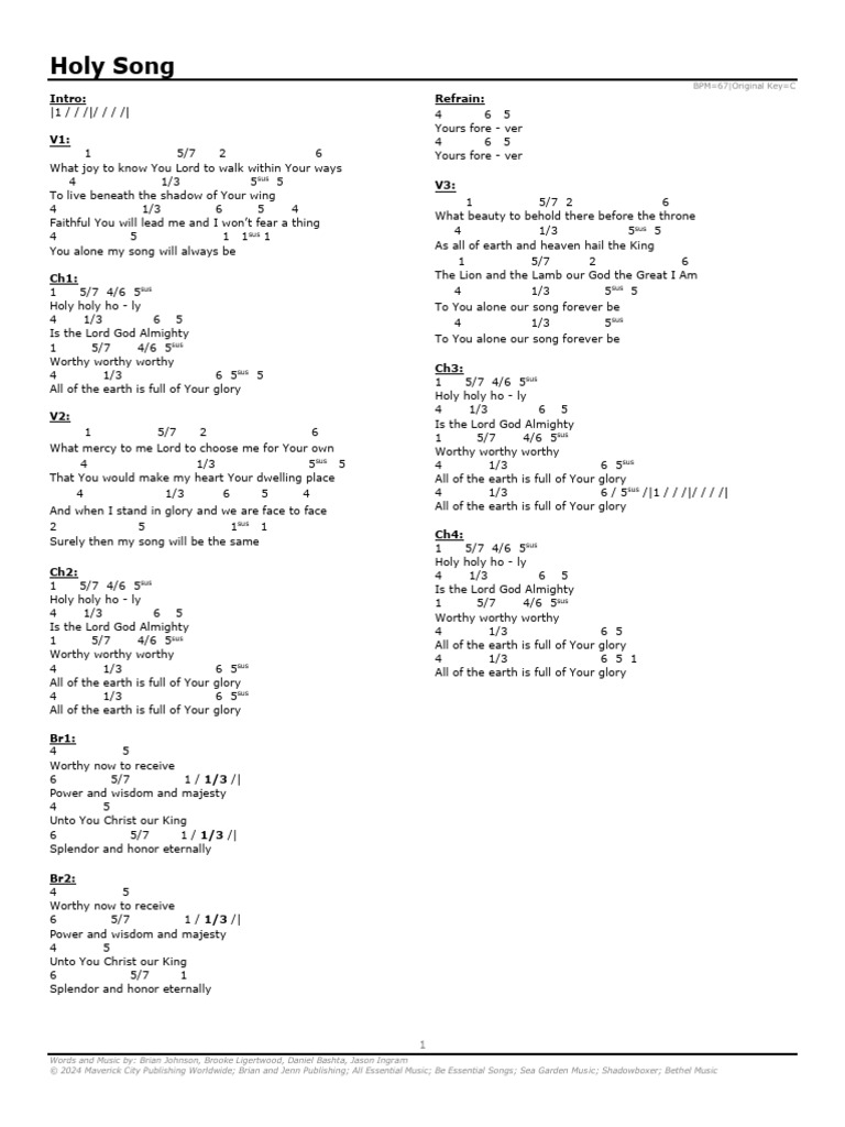 _Numbers - Holy Song | PDF | Abrahamic Religions | Systematic Theology