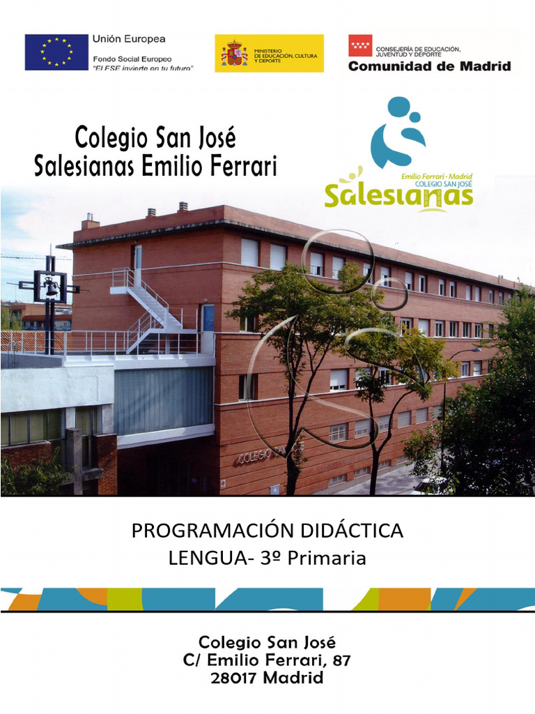 32112C01 Programacion Lengua 3ºEP 18-19rev-Ene-2019 | PDF | Aprendizaje | Educación primaria