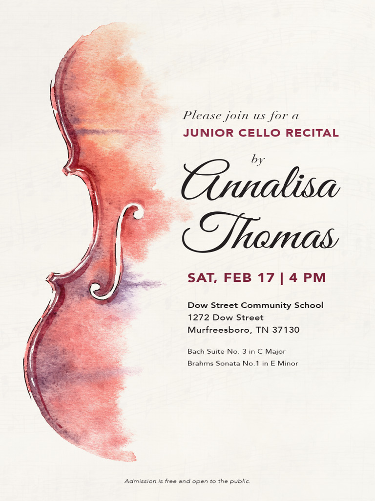 JR Recital Poster | PDF