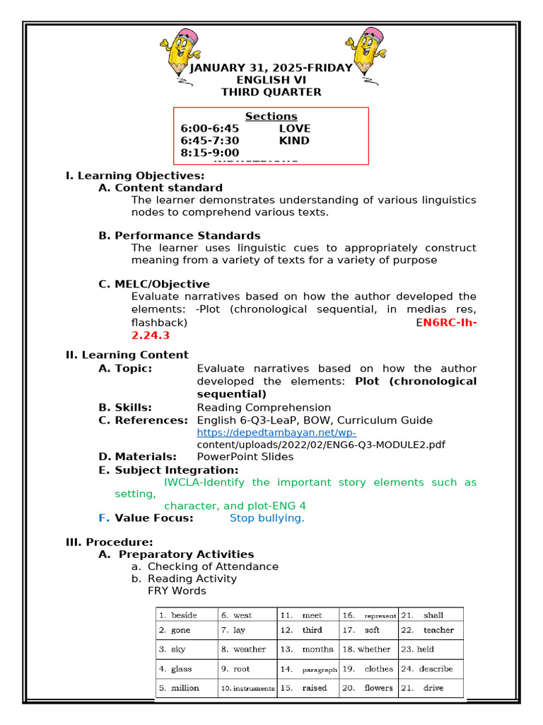 Q3 ENGLISH W8 D4 Analyzing Plot | PDF | Plot (Narrative) | Narrative Q3 ENGLISH W8 D4 Analyzing Plot | PDF | Plot (Narrative) | Narrative