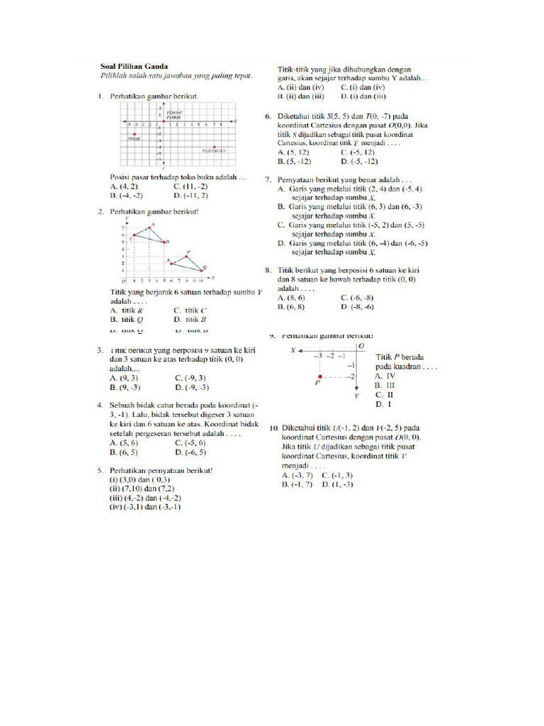 Soal Koordinat | PDF