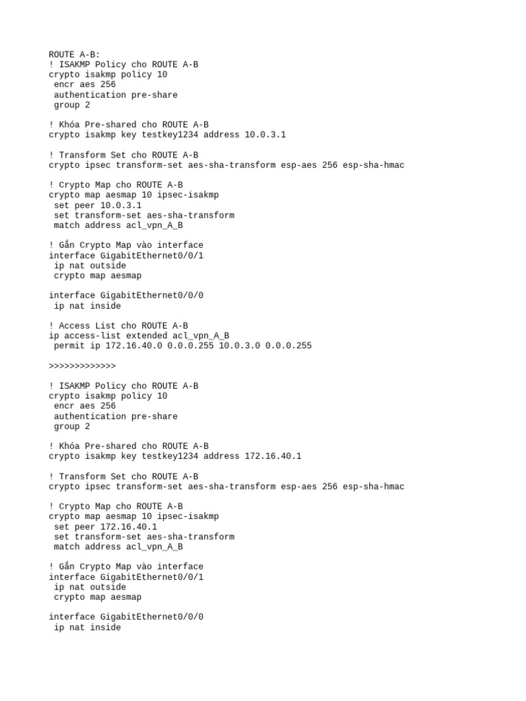 2. CauHinhVPN | PDF | Cryptography | Network Layer Protocols