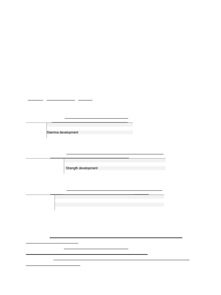 2-Week Fitness Training Plan | PDF | Strength Training | Endurance