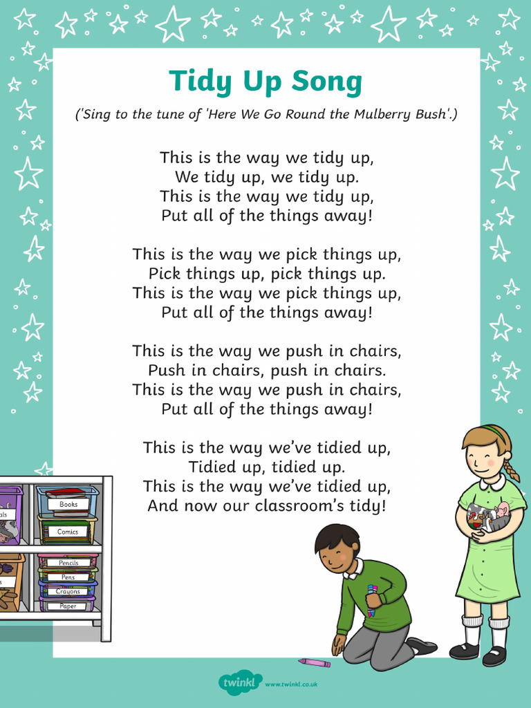 T T 252707 Tidy Up Time Song | PDF