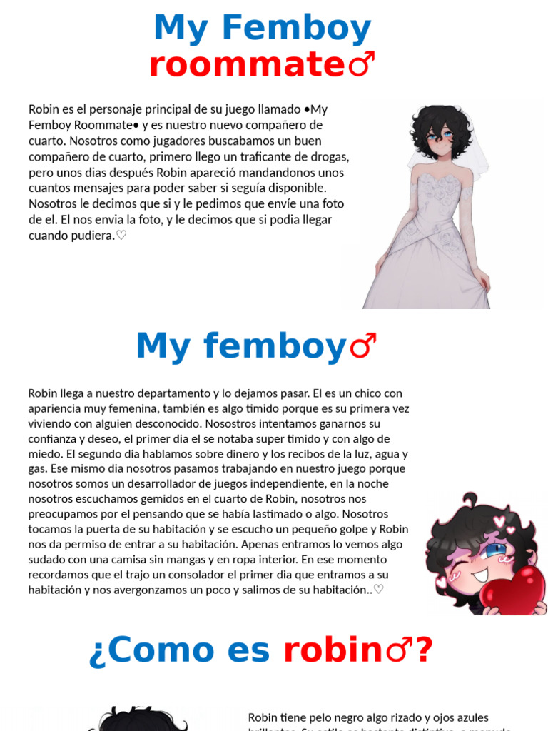 My Femboy Roommate: Historia y Finales | PDF