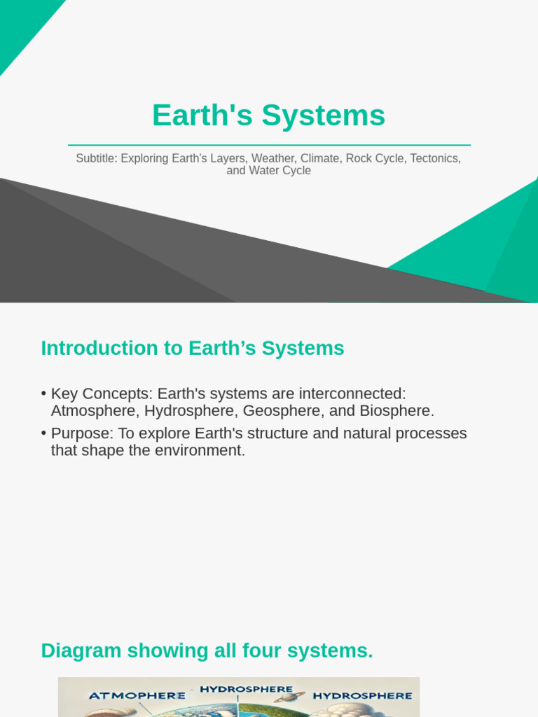 Understanding Earth's Systems and Cycles | PDF | Plate Tectonics | Rock ...