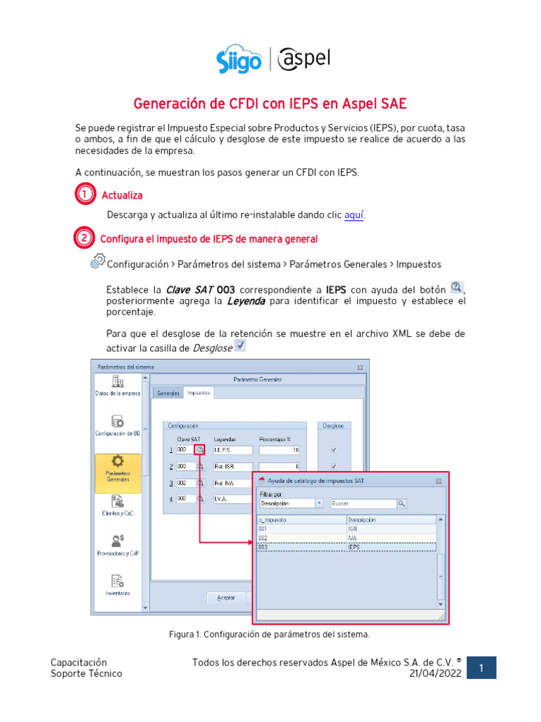 S050 - Generacion de CFDI Con Retencion de IEPS Por Tasav40 | PDF ...