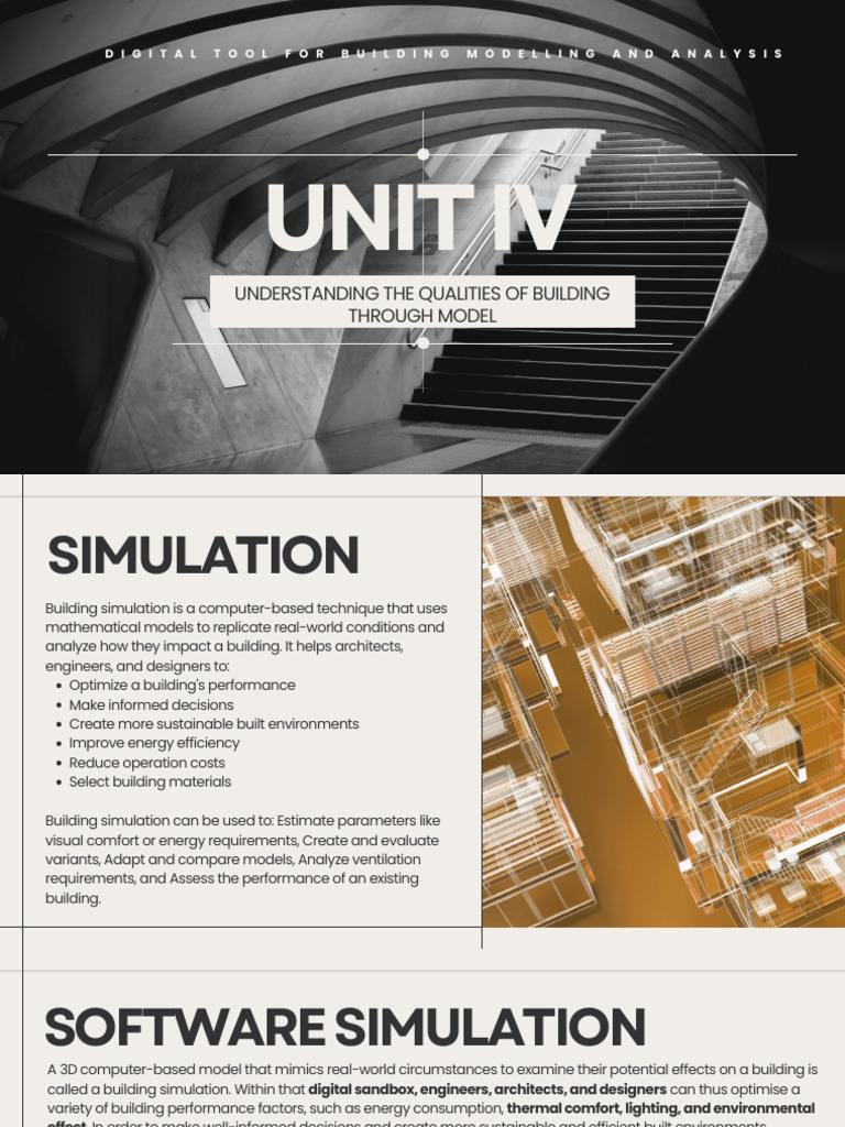 Unit - IV Dbm Ar3014 | PDF | Building Insulation | Simulation