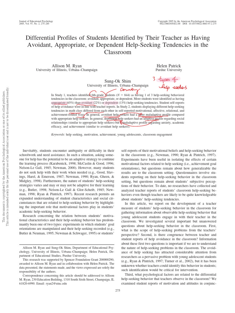 Ryan Patrick Shim 2005 | PDF | Behavioural Sciences | Cognition