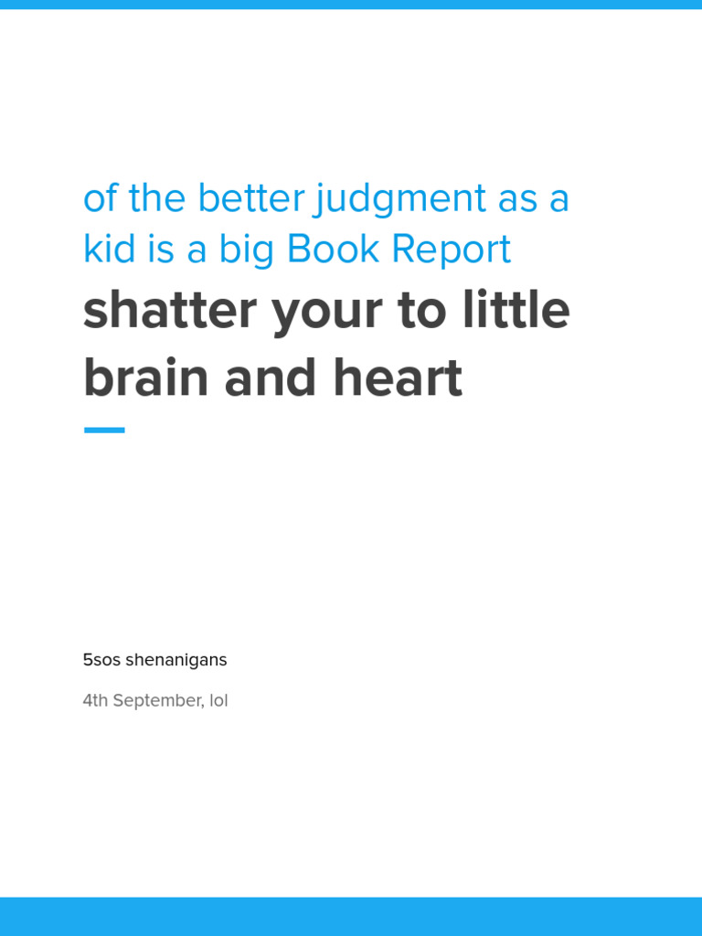 Book Report Guide for Kids | PDF