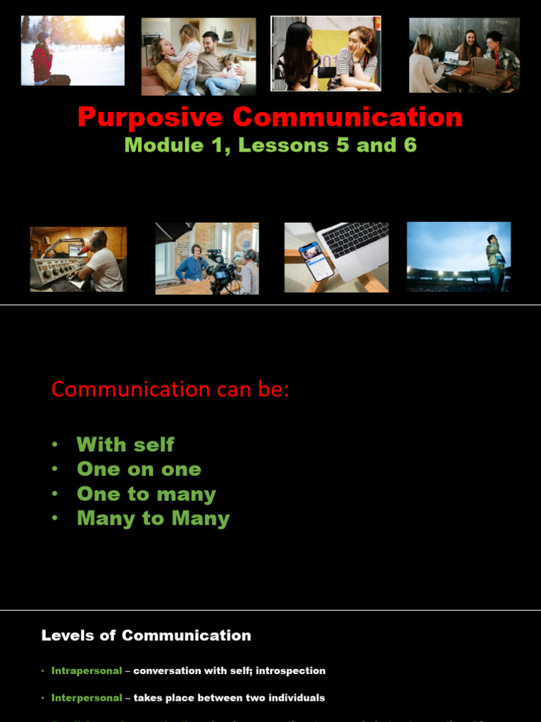 Purposive Comm Module 1 Lessons 5 and 6 | PDF