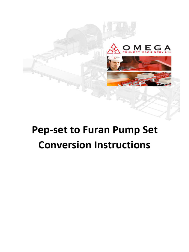 Instrucciones de Conversión Del Conjunto de Bombas de Pep-Set A Furan ...