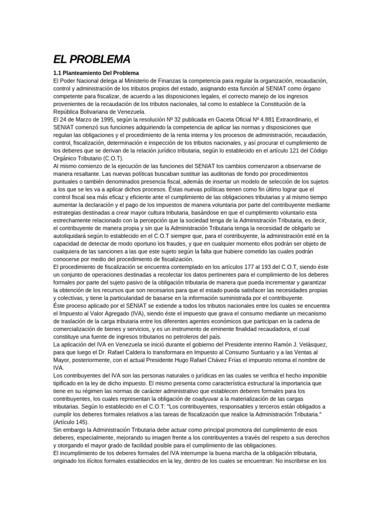 El Problema | PDF | Impuestos | Evasión de impuestos