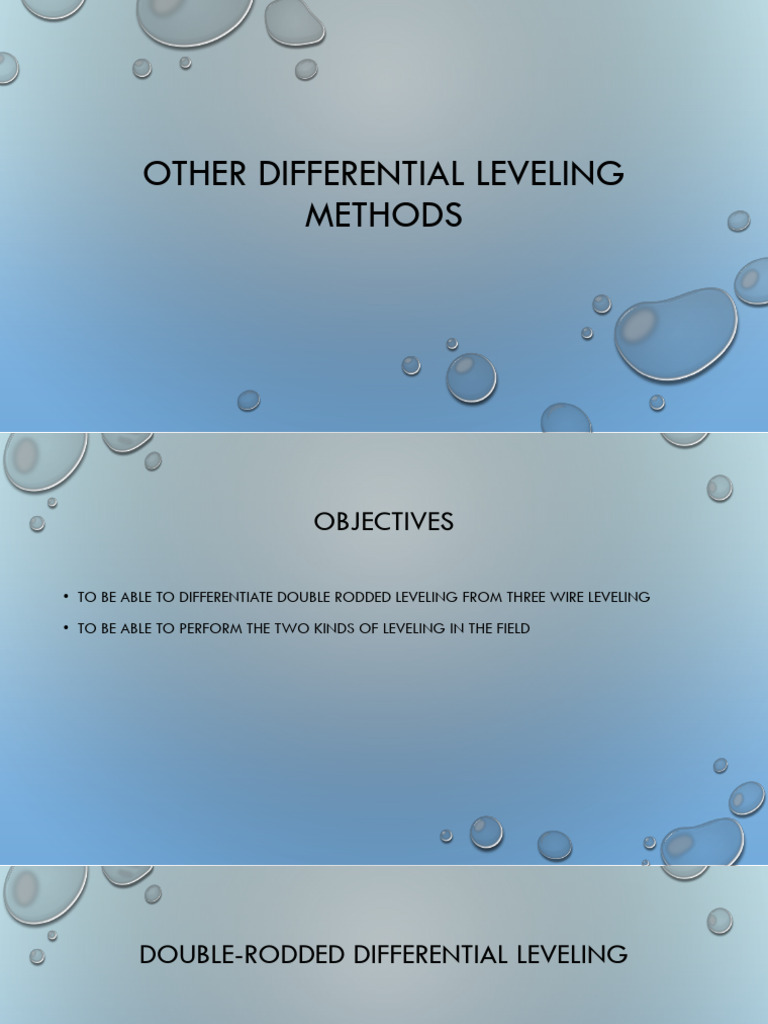 Differential Leveling Techniques Guide | PDF