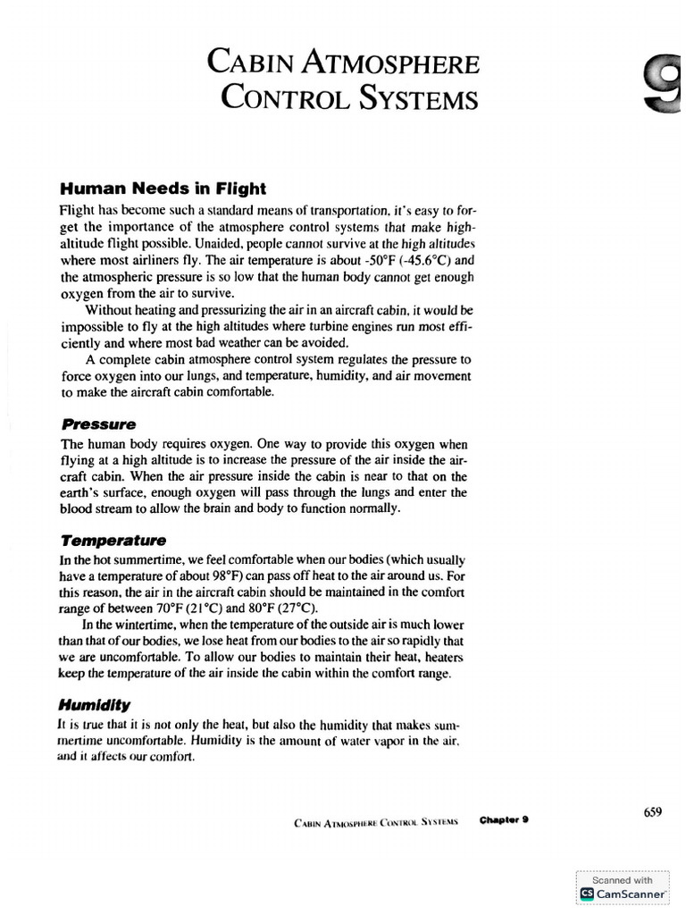 Cabin Atmosphere Control Systems Pag 659 | PDF