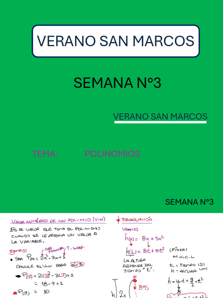 VERANO1 UNMSM_SEM3 | PDF