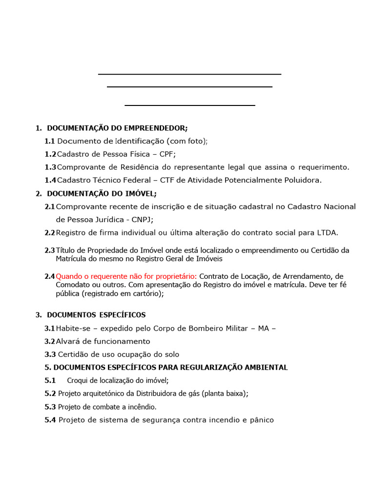 Check List Lar - Distribuidora de Gás Natural | PDF