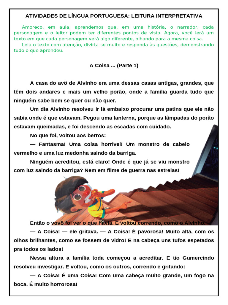 3 LEITURA INTERPRETATIVA 3 ANO | PDF