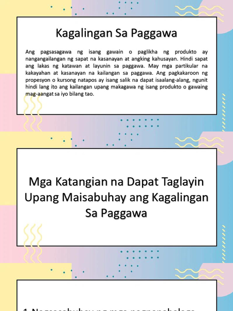 Esp Kagalingan Sa Paggawa 2 q3 072726 | PDF