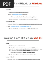 R and RStudio Installation Guide | PDF