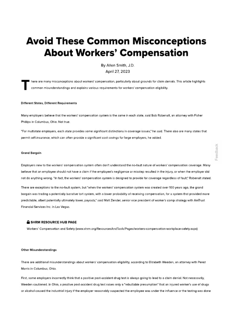 Avoid These Workers Compensation Mistakes Pdf