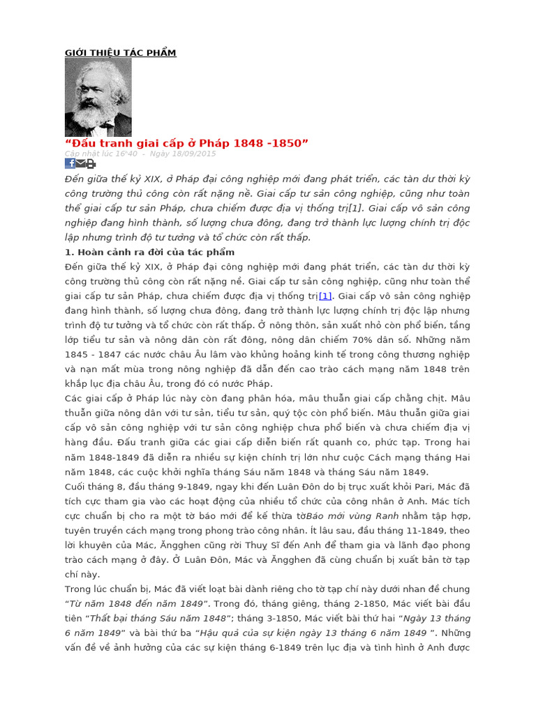 đấu tranh giai cáp ở Pháp | PDF