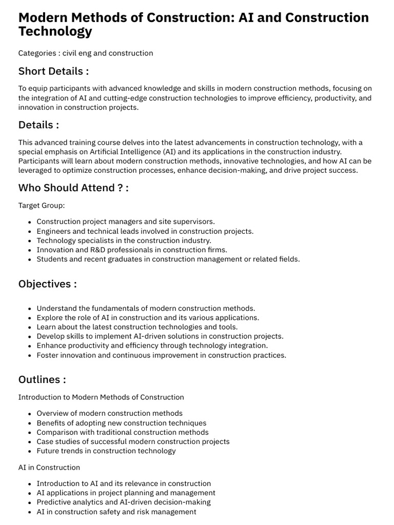 Modern Methods of Construction_ AI and Construction Technology - | PDF | Artificial Intelligence ...