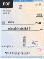 Wells Fargo Check Template | PDF