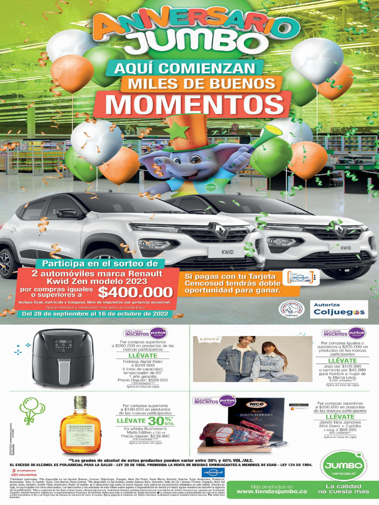 Catalogo Aniversario Jumbo 2022 | PDF
