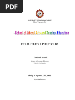 A Portfolio in Field Study 1 | PDF | Educational Assessment | Teachers