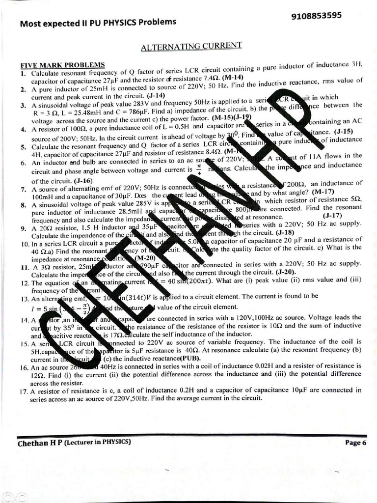 Alternating Current | PDF