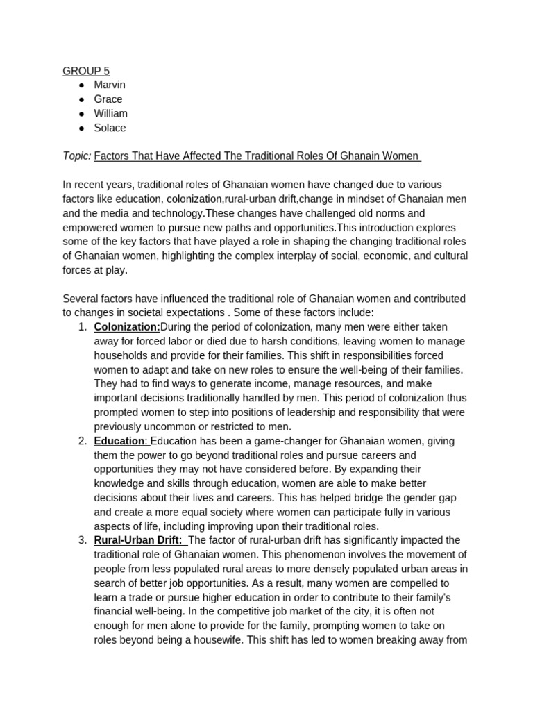 GROUP 5 Social Assignment | PDF | Empowerment | Gender Equality