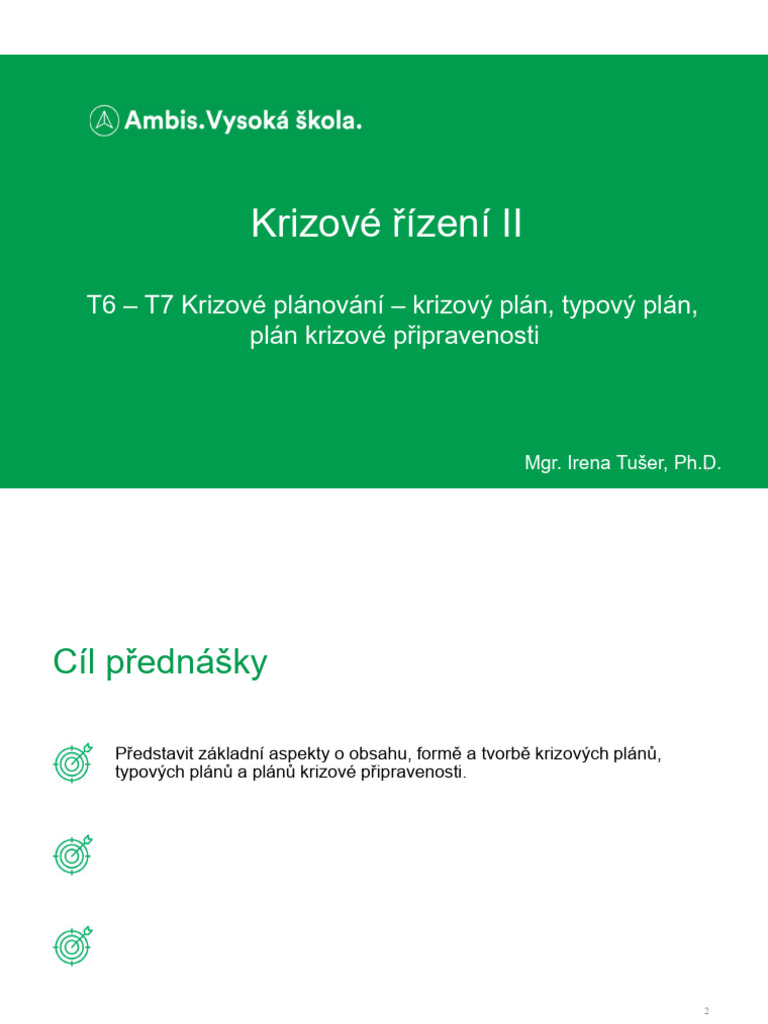 Prednaska T6-T7 A | PDF