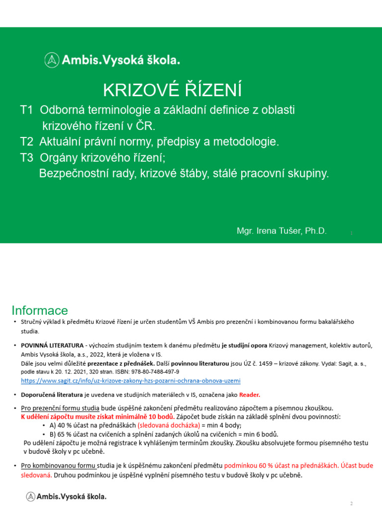 Prednaska T1-T3 | PDF