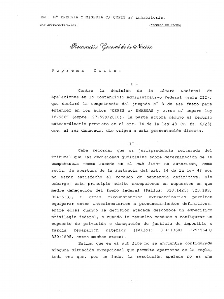 36 - (D) CEPIS s. Inhibitoria y CEPIS c. Enargas (344-3289, 21-11-18 ...