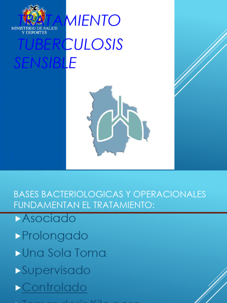 Esquema de Tratamiento TB Sensible | PDF | Tuberculosis | Control de la natalidad