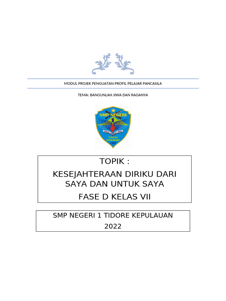Format Modul Projek | PDF