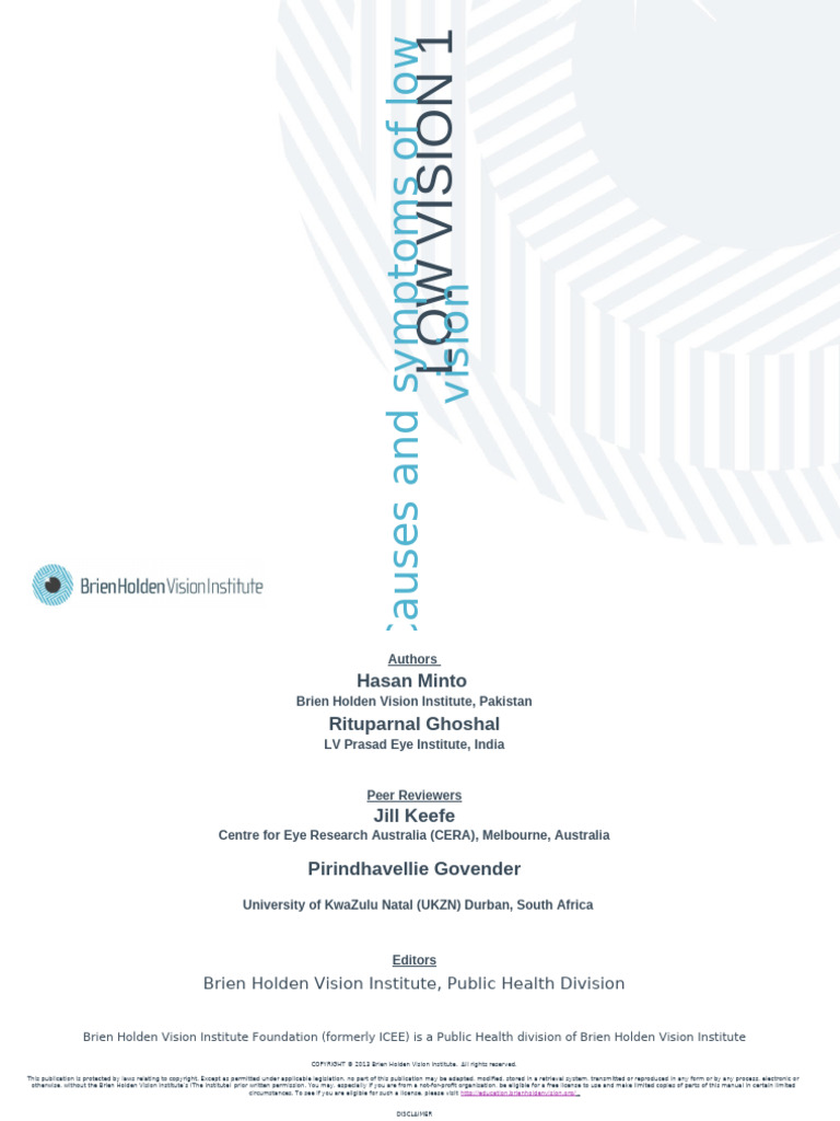 02 Causes and Symptoms of Low Vision | PDF | Visual Impairment | Light