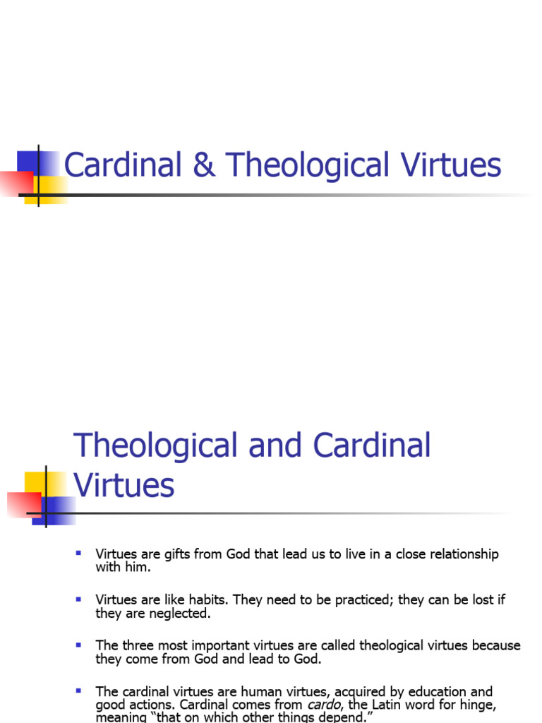 Cardinal and Theological Virtues | PDF