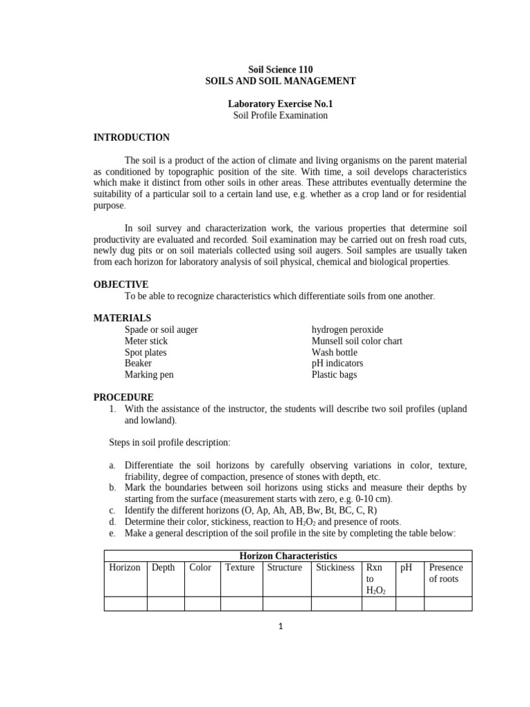 Soil Science 110 - LAB MANUAL 2022 2023 | PDF | Igneous Rock | Clastic Rock