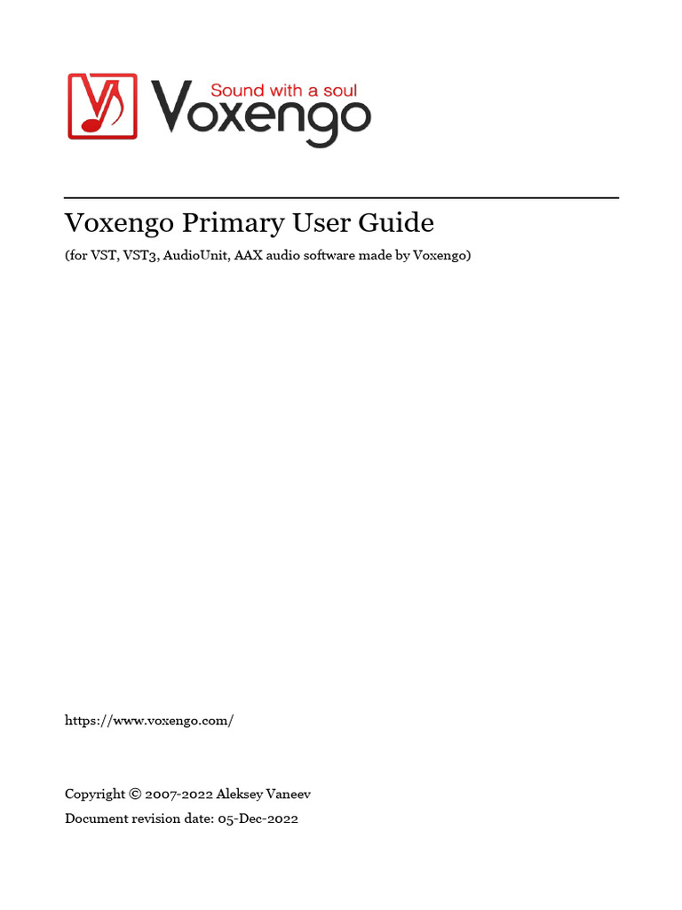 Voxengo Primary User Guide en | PDF | Spectral Density | Equalization (Audio)