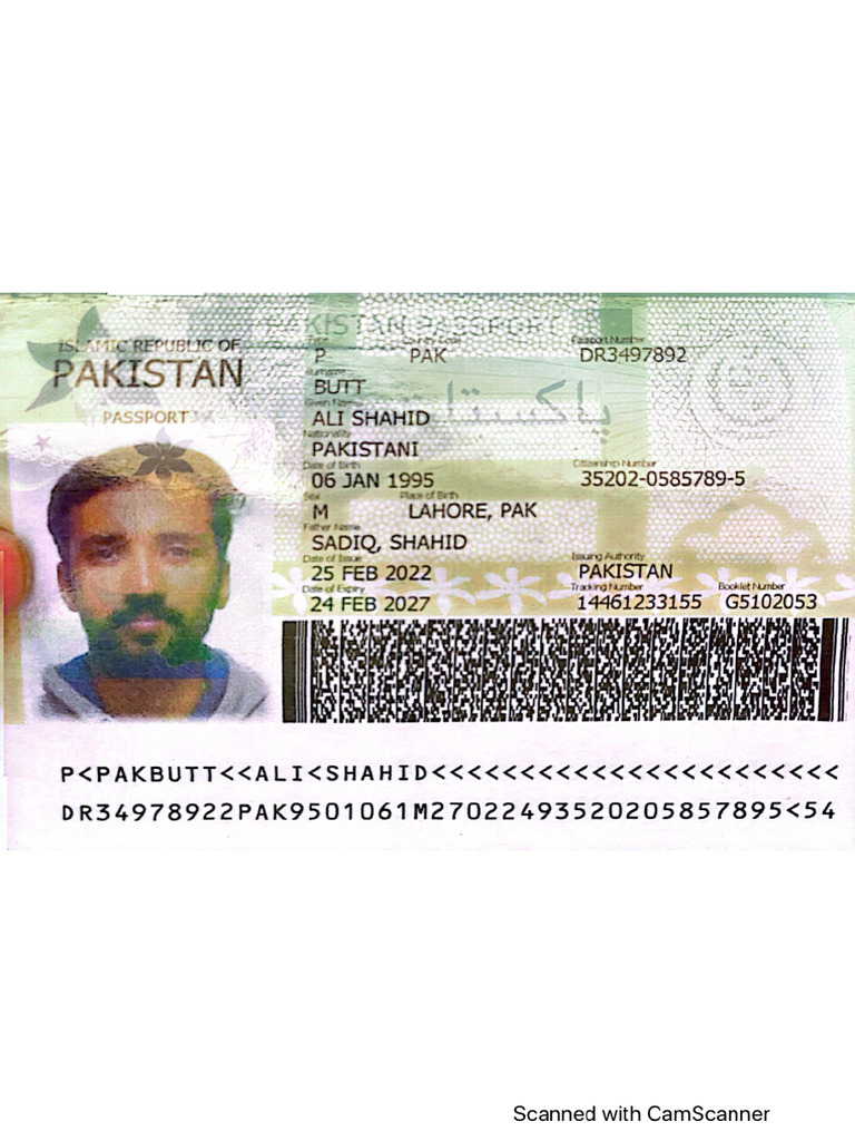 Ali Butt Passport | PDF