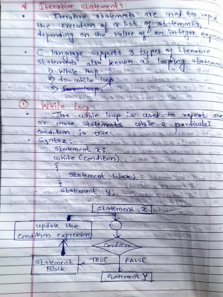 Iterative Statements | PDF