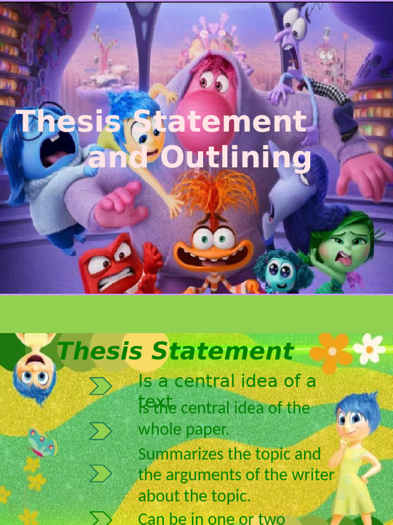 Thesis Statement and Outlining | PDF | Essays | Writing