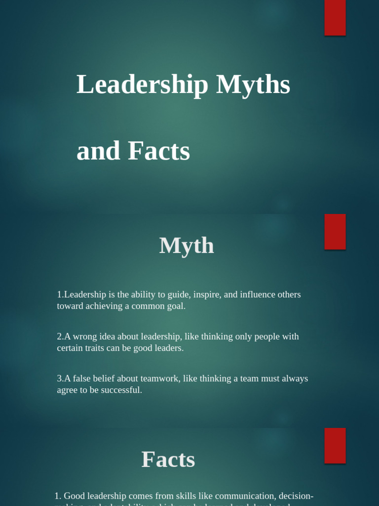 Debunking Leadership Myths and Facts | PDF | Leadership | Behavioural ...