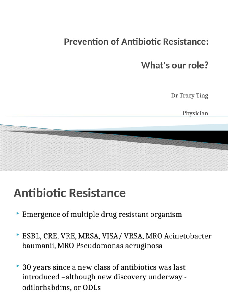 Prevention of Antibiotic Resistance | PDF | Antimicrobial Resistance ...