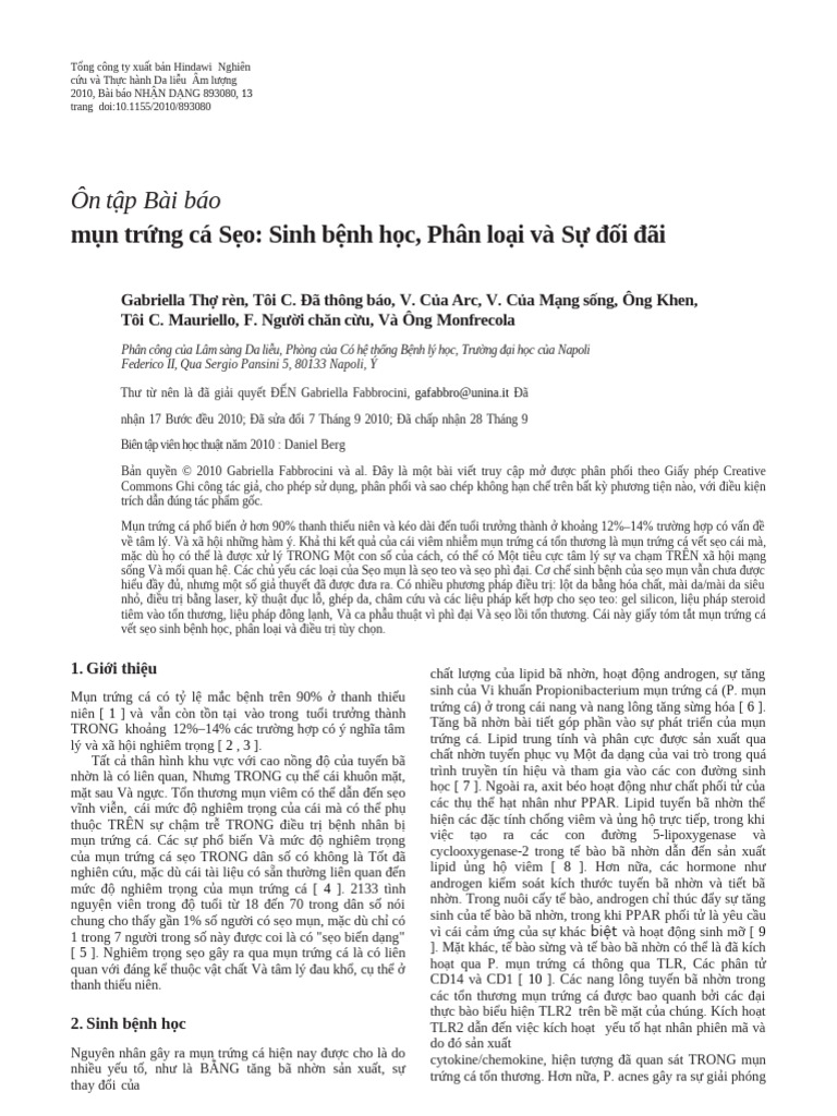 Acne Scars Pathogenesis Classification and Treatme | PDF