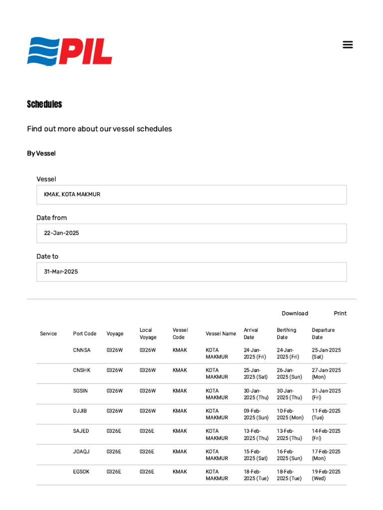 Digital Solutions - PIL - Pacific International Lines | PDF | Shipping | Water Transport